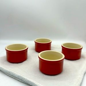 Prepology | Kitchen | Prepology Red Stacking Stoneware Ramekinscustard ...